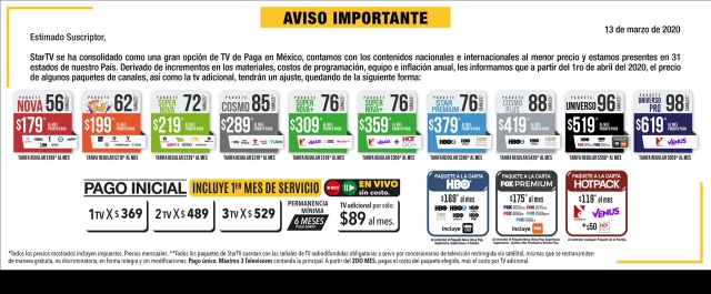StarTV México - Más canales y entretenimiento al menor precio